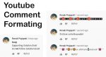 Youtube Comment Formatting - Write In Bold, Italics & Strikethrough