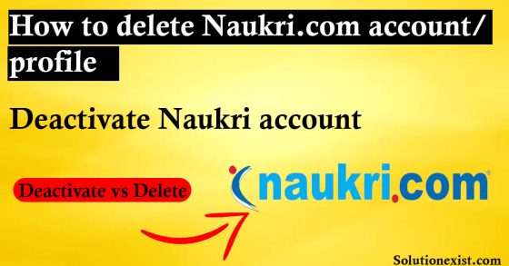 Delete Naukri Account Permanently | Deactivate Profile In Easy Steps