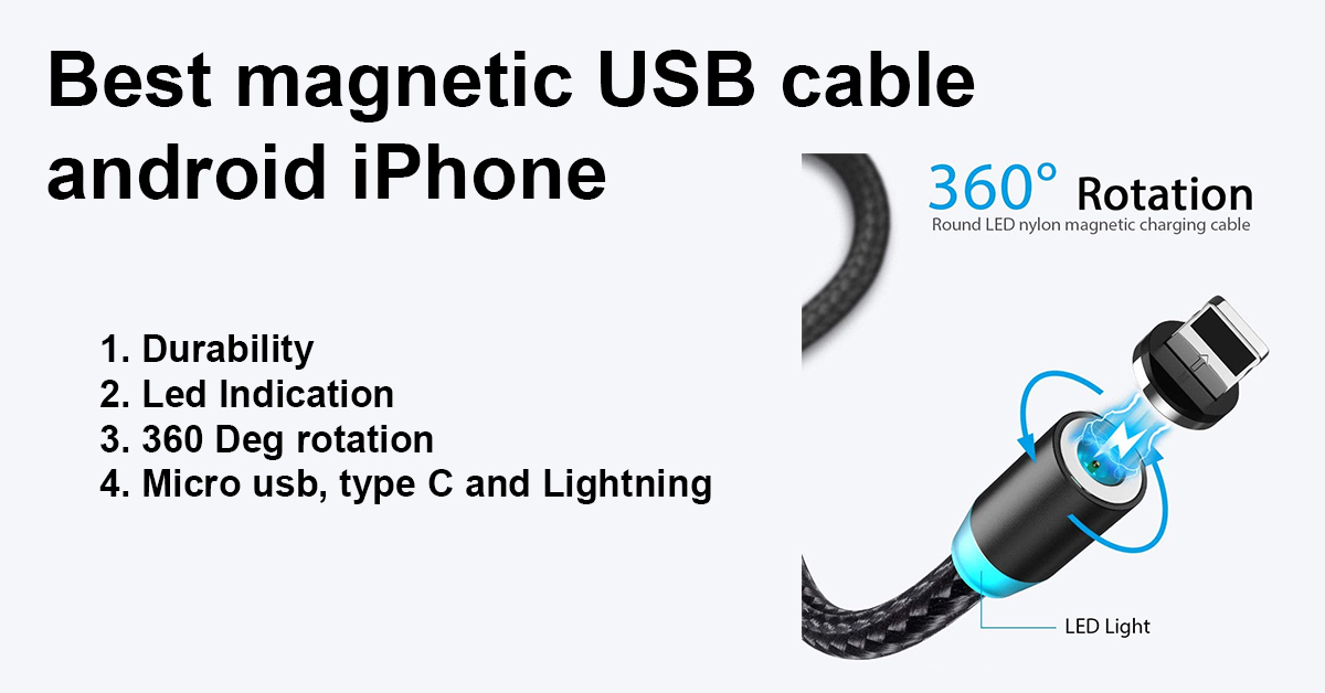 Best Magnetic USB Cable Android And IPhone | 3-in-1 Type C