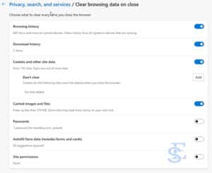 Auto Clear Browsing Data In Chrome, Firefox And Edge