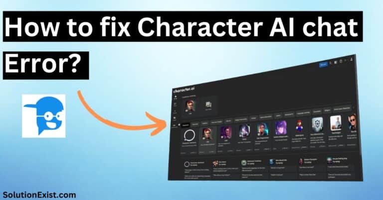 8 Ways How To Fix Character AI Chat Error