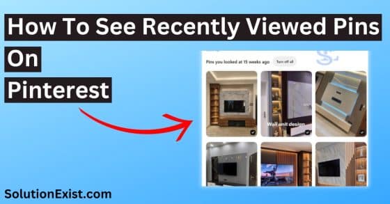 How To See Recently Viewed Pins On Pinterest
