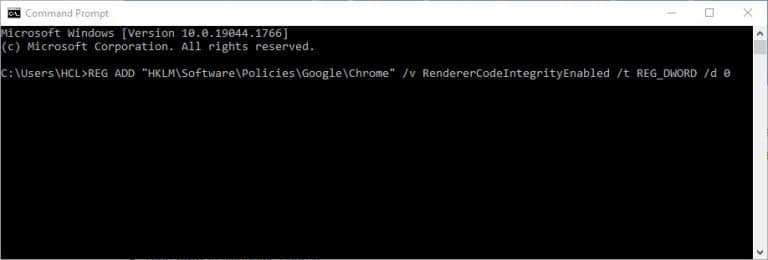Fix Chrome STATUS_INVALID_IMAGE_HASH Error